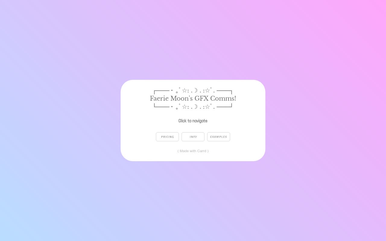 Faerie Moon's GFX Comms!